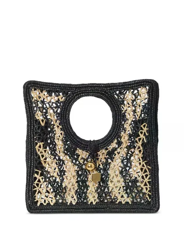 Jacquemus Small Le Spiaggia Raffia Tote Bag