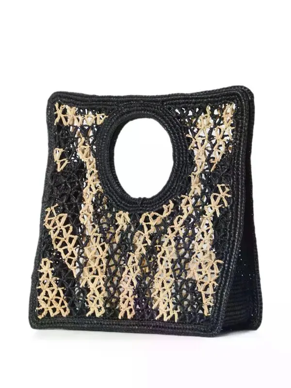 Jacquemus Small Le Spiaggia Raffia Tote Bag