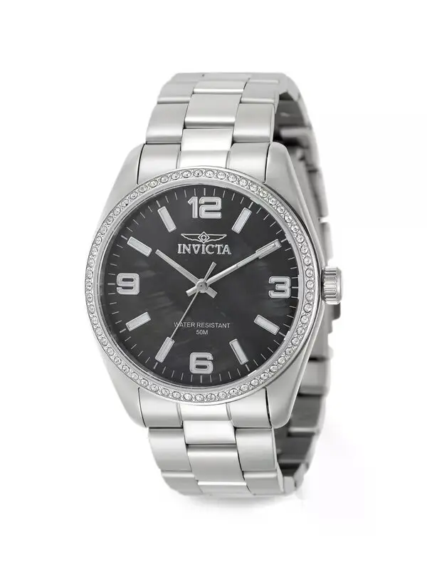 INVICTA Specialty Crystal-embellishment 38mm Watch - Black