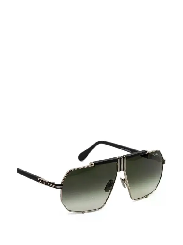 Cazal Geometric Frame Sunglasses - Silver
