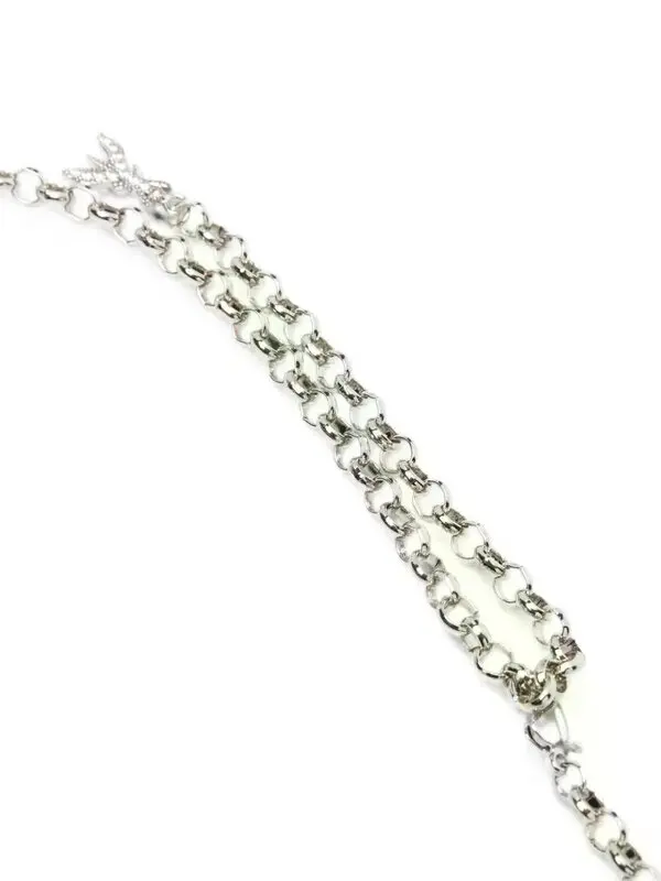 Patrizia Pepe Crystal-embellished Chain Belt