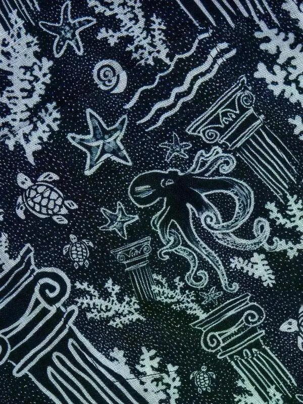 Vilebrequin Marine-print Linen Shirt