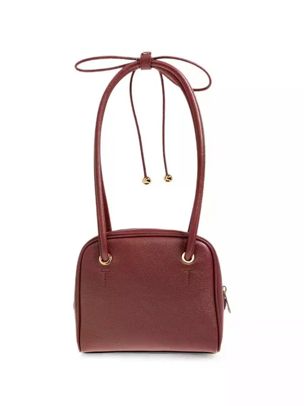Furla Poppy Leather Shoulder Bag - Red