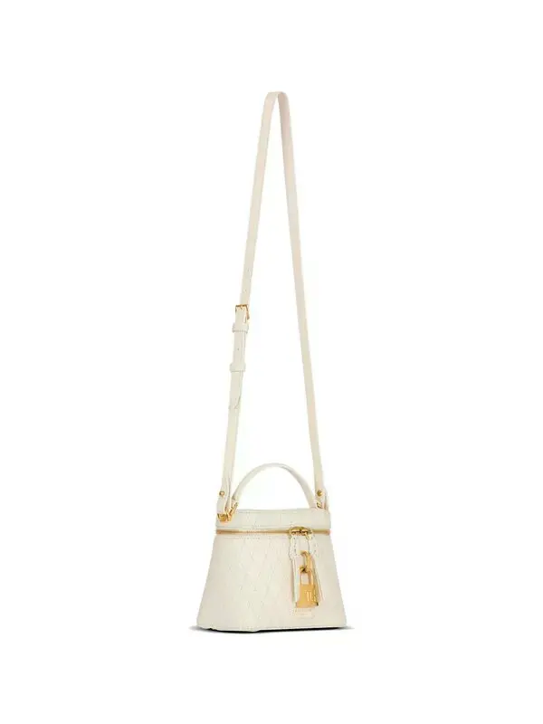 Balmain Pulse Quilted Leather Tote Bag