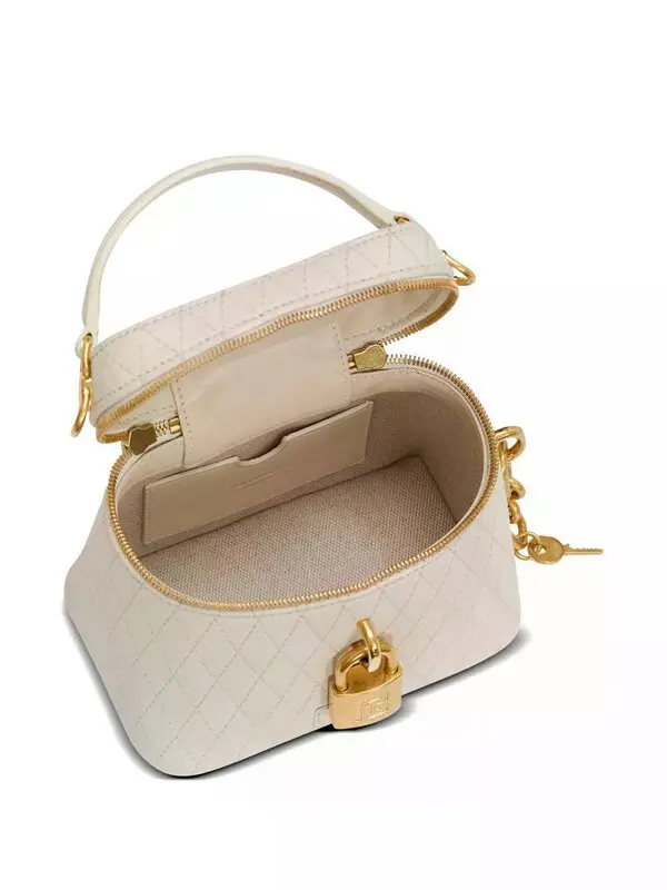 Balmain Pulse Quilted Leather Tote Bag