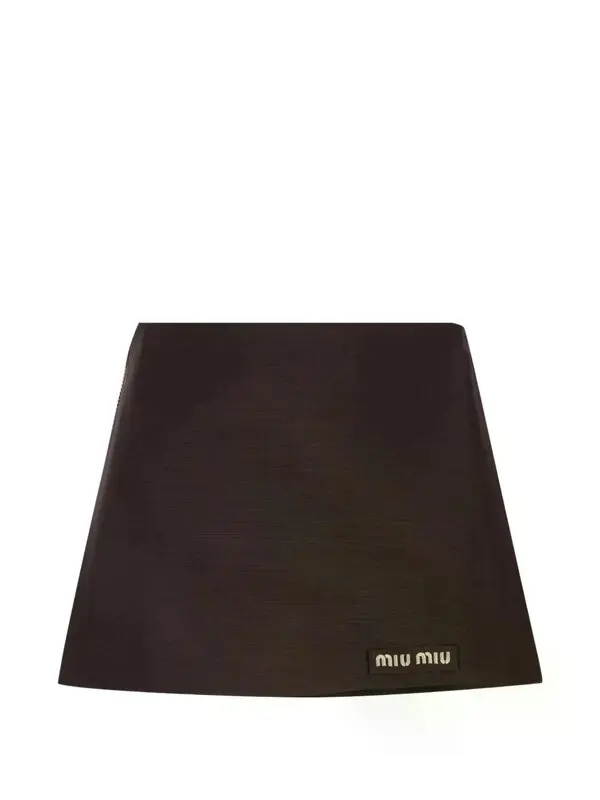 Miu Miu Mohair Wool Blend Wrap Skirt