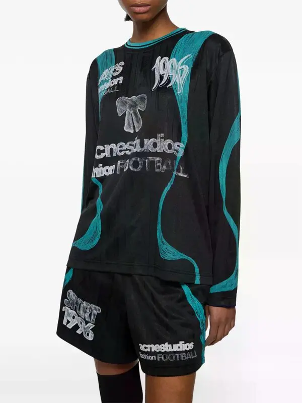 Acne Studios Sports Jersey Graphic T-shirt