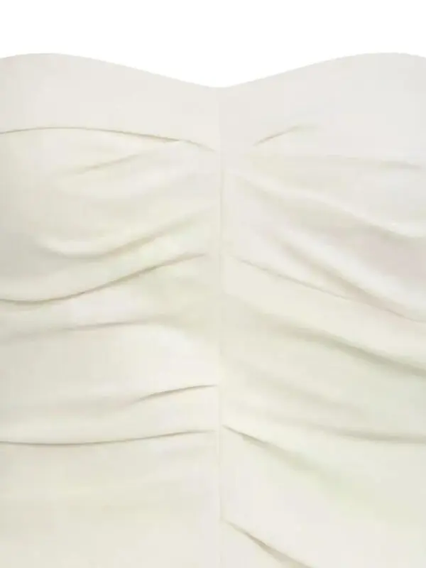 THE SEI Pleated Bustier Top - Neutrals