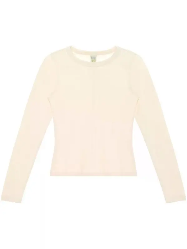 FLORE FLORE Max" Organic Cotton Crewneck T-shirt - Neutrals