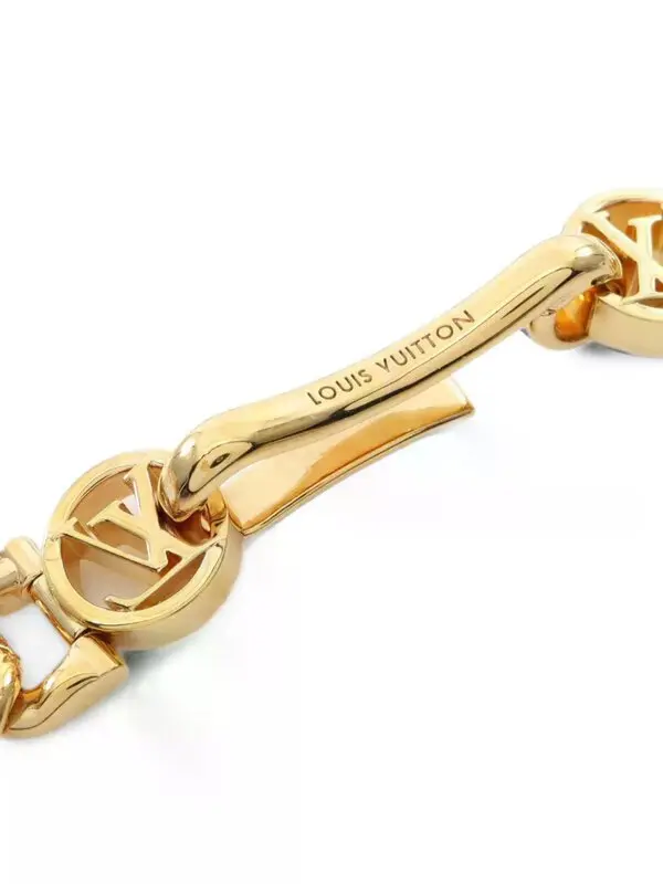 LOUIS VUITTON Engraved Monogram Necklace