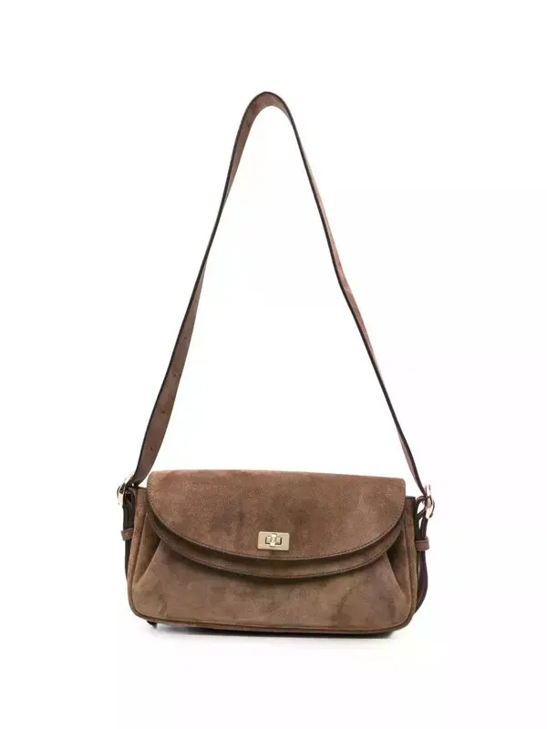 Sandro Suede Shoulder Bag - Brown