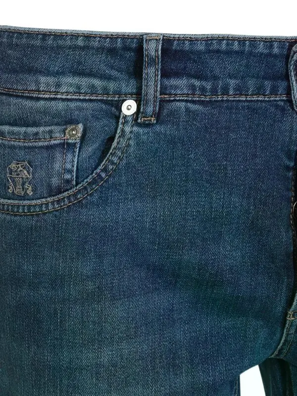 Brunello Cucinelli Faded Effect Jeans