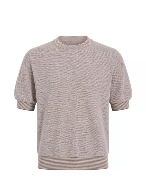 GRAN SASSO Textured Knit T-shirt