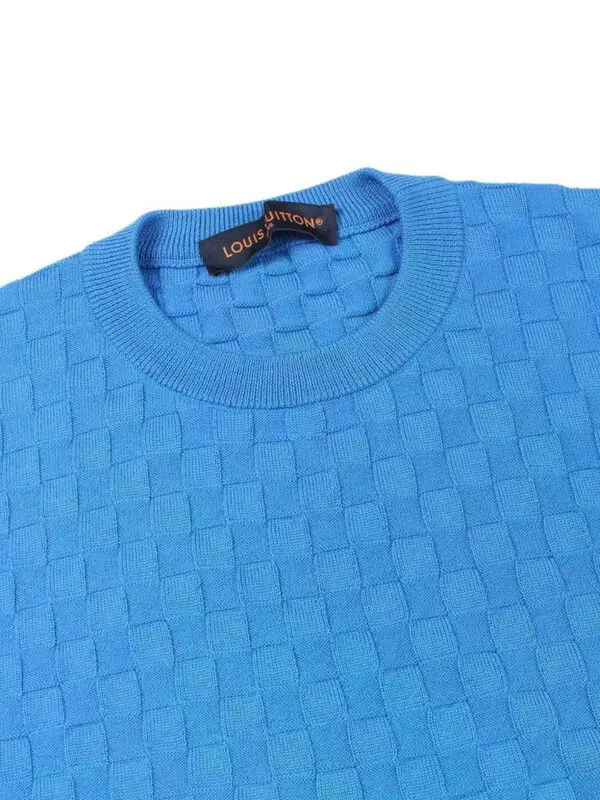 LOUIS VUITTON Damier Crew Neck Sweater