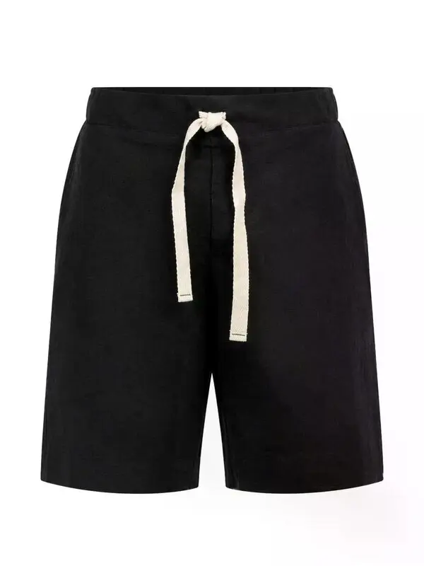 Marané Drawstring Linen Bermuda Shorts