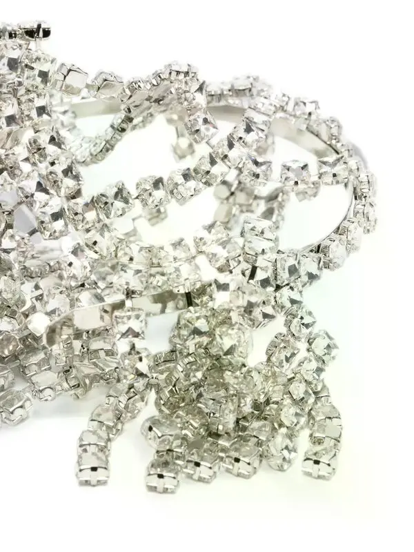 Patrizia Pepe Crystal-embellished Fringed Head Accessory