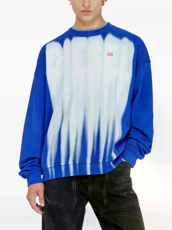 DIESEL® S-boxt-aa1 Cotton Sweater With Logo Print