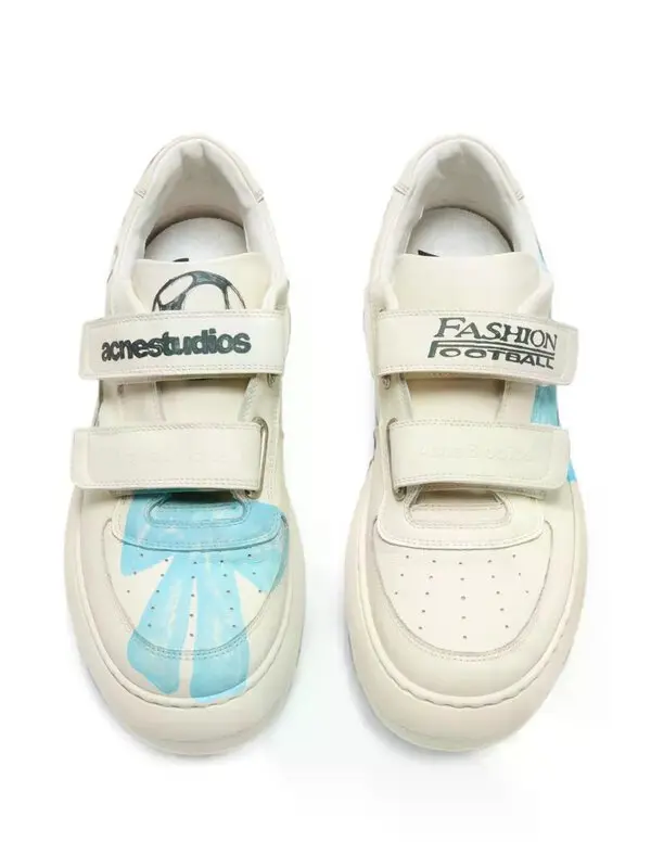 Acne Studios Leather Touch-strap Platform Sneakers