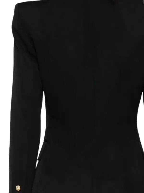 Balmain Double-breasted Wool Blazer - Black