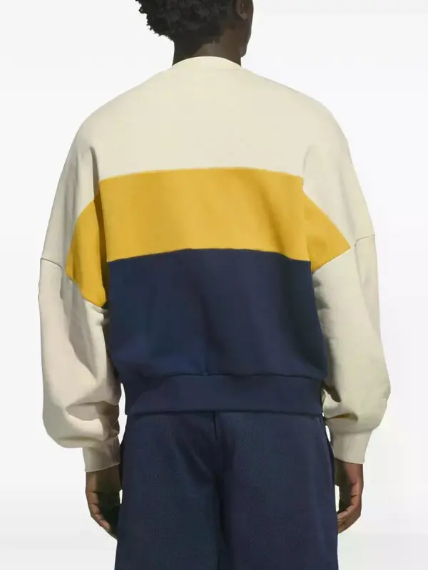 Adidas Logo Print Panelled Sweater