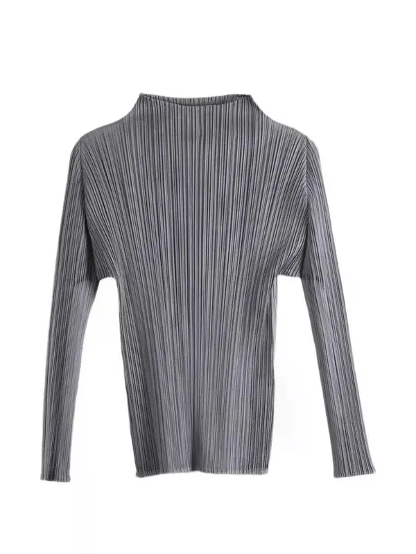 Issey Miyake Pleated Long Sleeve Top