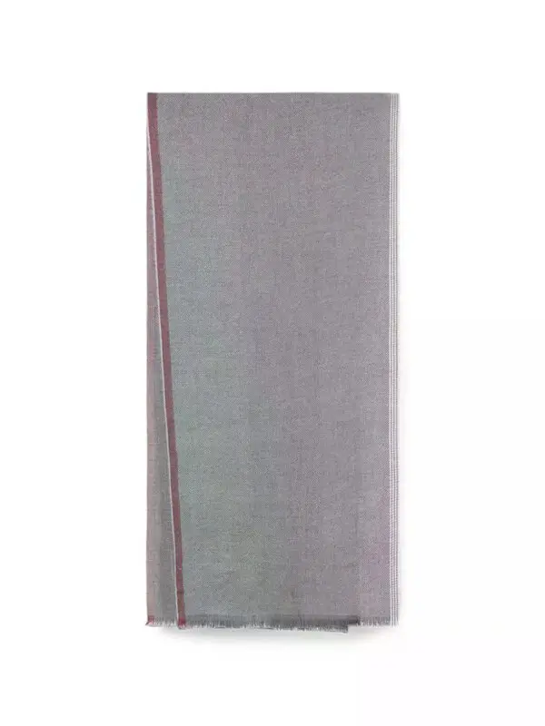 Brunello Cucinelli Diagonal-weave Fringed Scarf