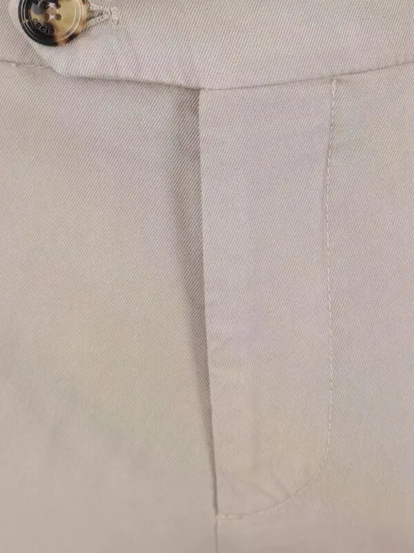 Brunello Cucinelli Light Cotton Button-fastening Trousers - Grey