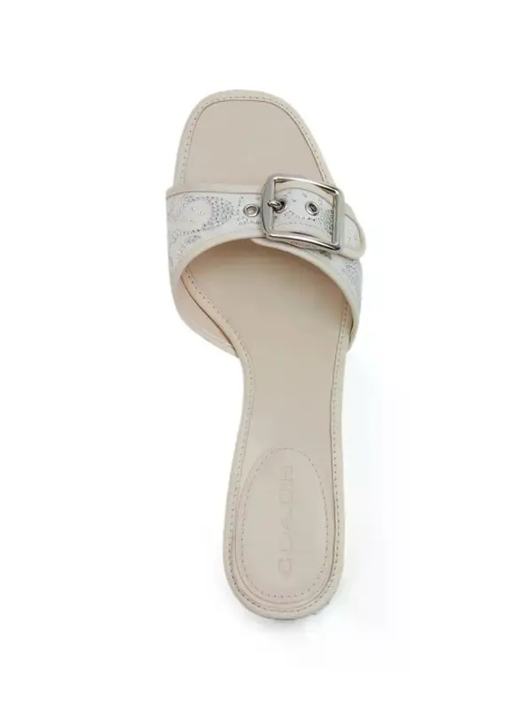 COACH Margot Crystal-embellished Buckled Sandals