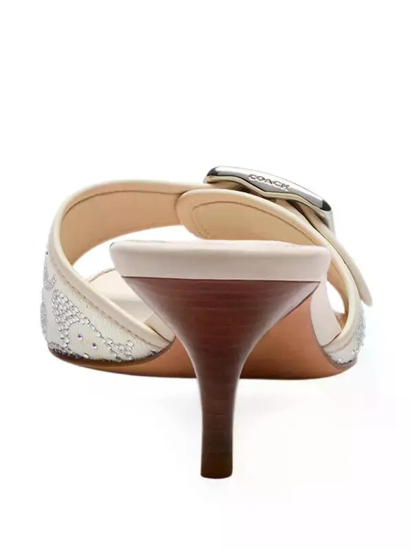 COACH Margot Crystal-embellished Buckled Sandals