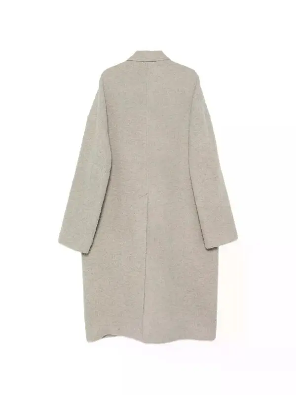 Rick Owens Brad Button-up Wool Coat - Grey