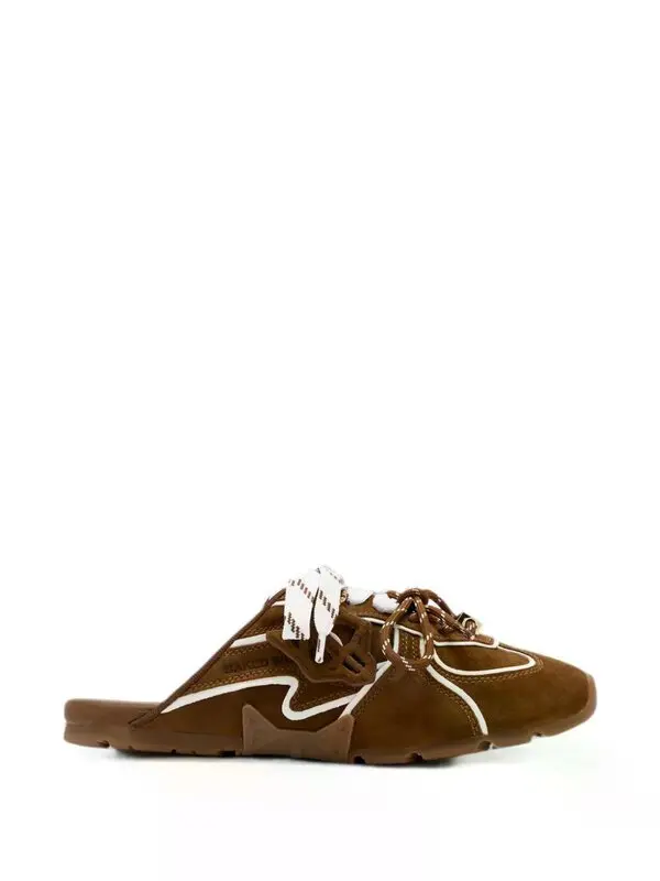 NAKED WOLFE Admire Suede Mules - Brown