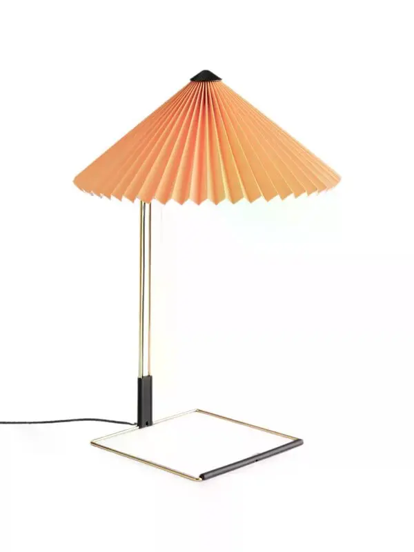 HAY Pleated-shade Table Lamp - Orange