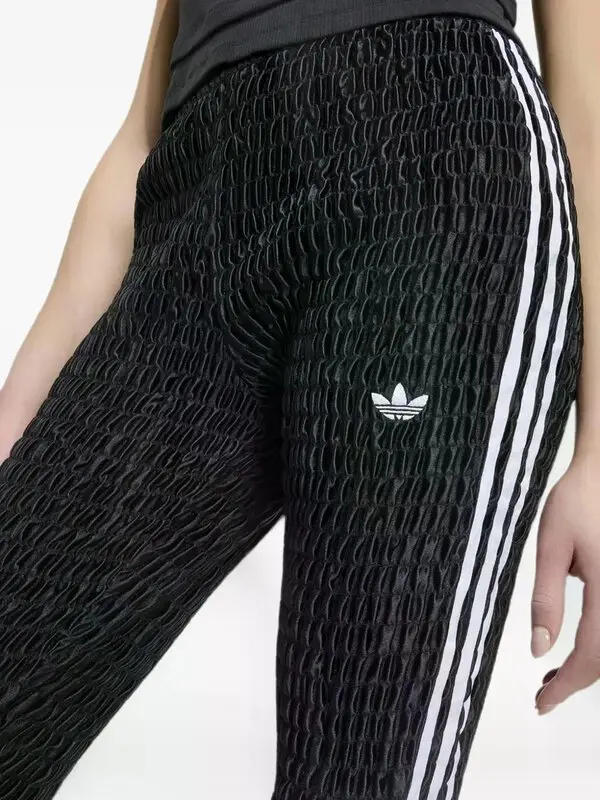 Adidas Capri Smocked Side-stripe Trousers