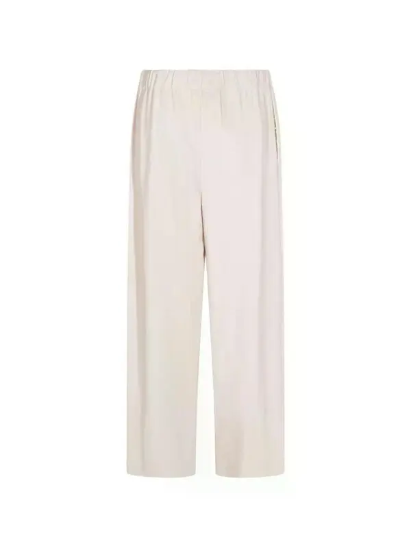 Fabiana Filippi Elasticated Waist Trousers With Bead Embellishment