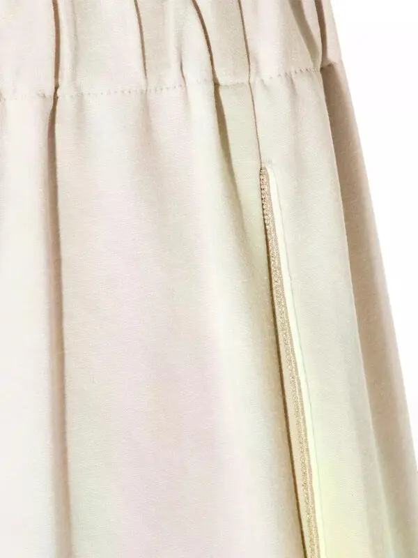 Fabiana Filippi Elasticated Waist Trousers With Bead Embellishment