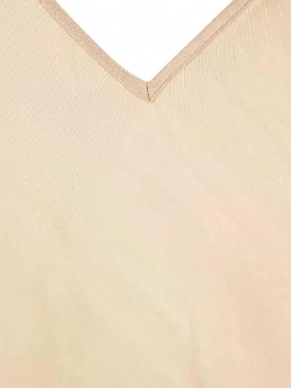 Isabel Marant Étoile Nevana V-neck Maxi Dress In Beige Satin