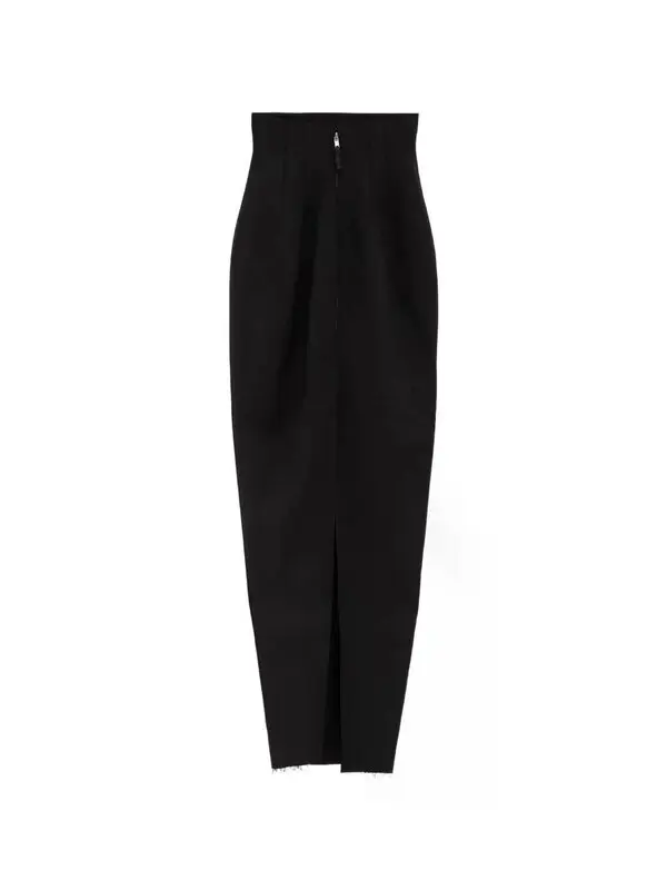 Rick Owens Maxi Skirt With Raw Hem