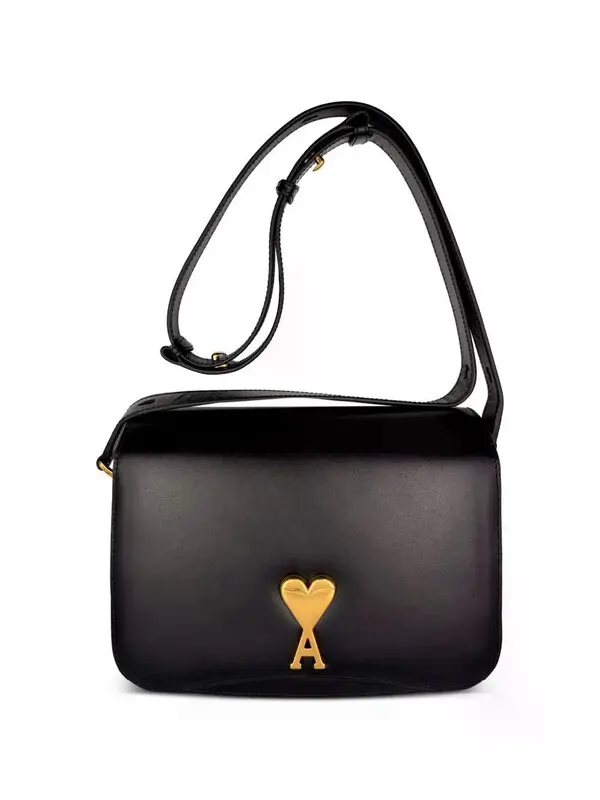AMI Paris De Coeur Leather Shoulder Bag