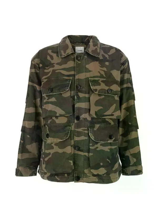 FOUND Camouflage-print Multi-pocket Jacket