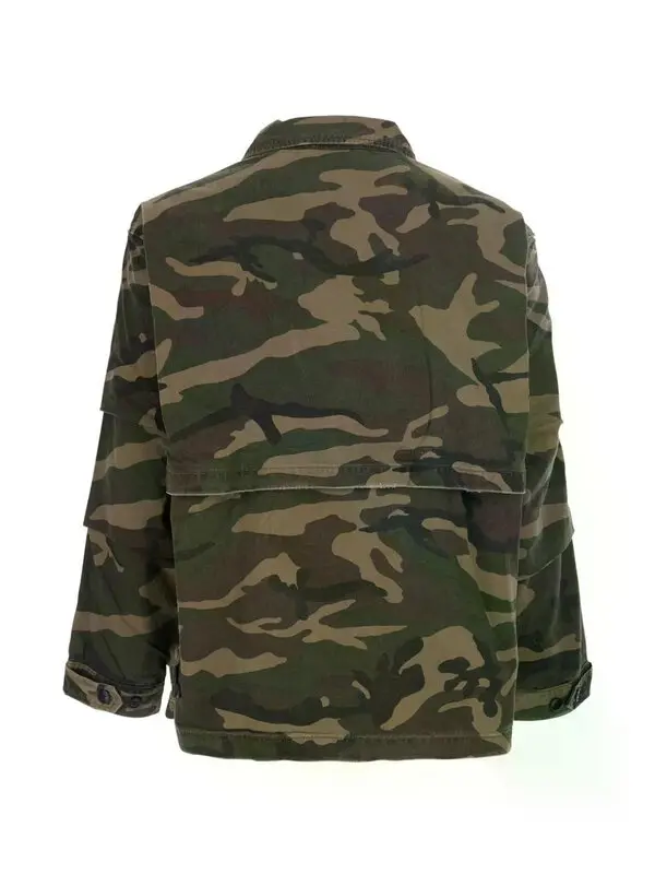 FOUND Camouflage-print Multi-pocket Jacket