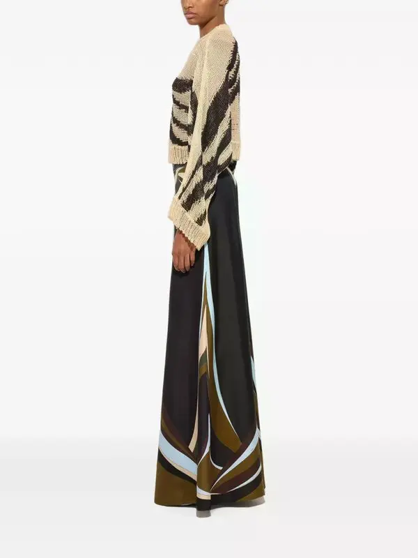 Emilio Pucci Marmo Print Open-knit Sweater