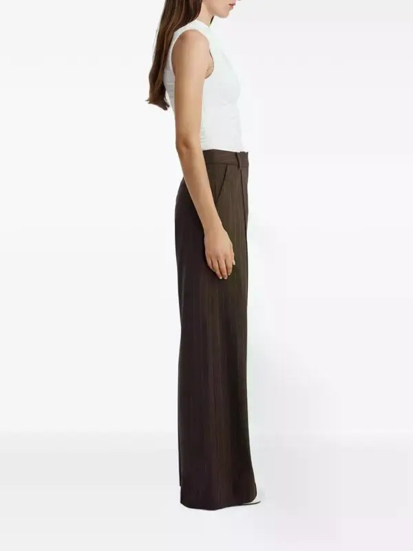 Anna Quan Chalk-stripe Trousers
