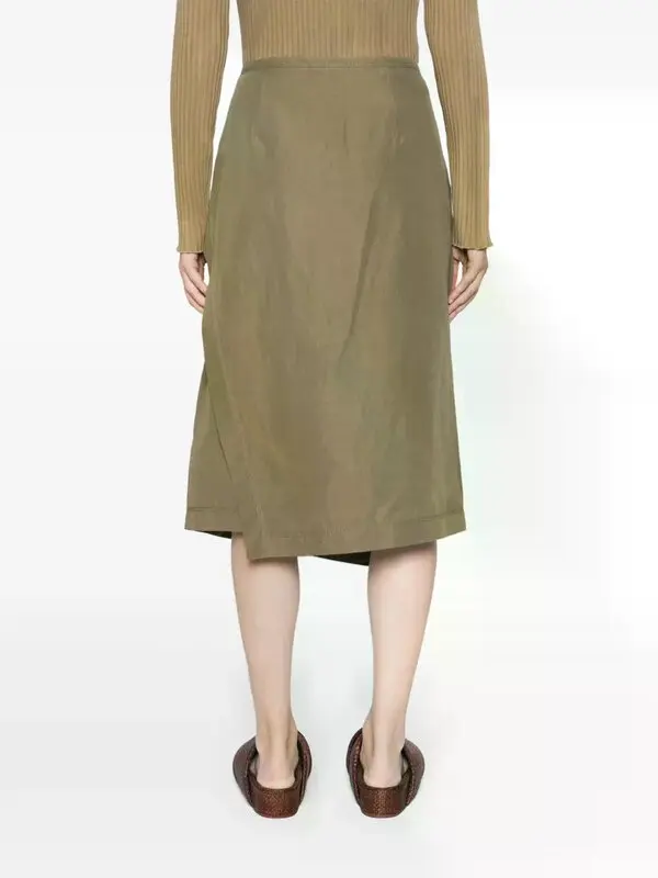Vince Wrap-effect Straight Midi Skirt