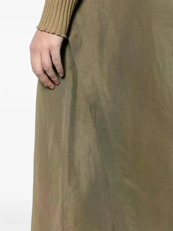 Vince Wrap-effect Straight Midi Skirt