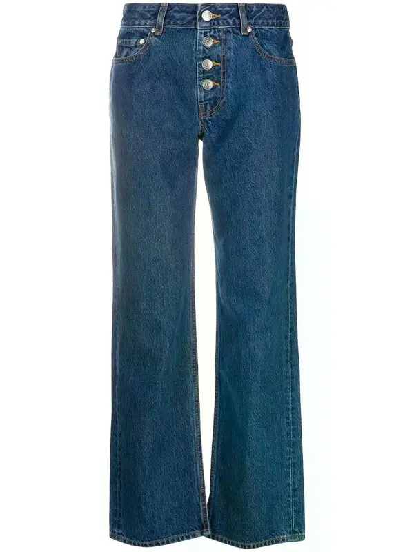 GANNI Mid-rise Straight Jeans