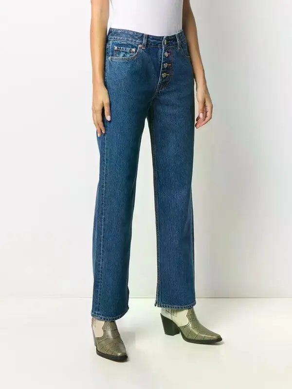 GANNI Mid-rise Straight Jeans