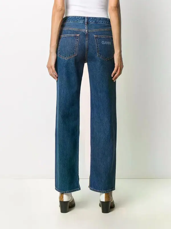 GANNI Mid-rise Straight Jeans