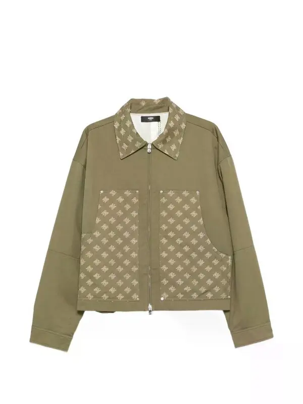 Amiri Monogram-pattern Panelled Jacket