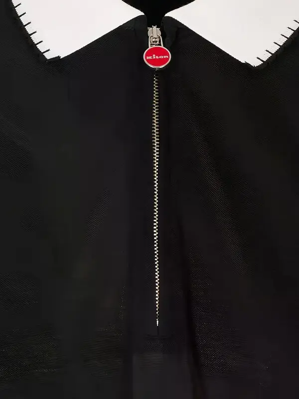 Kiton Logo-embroidered Zip-neck Polo Shirt