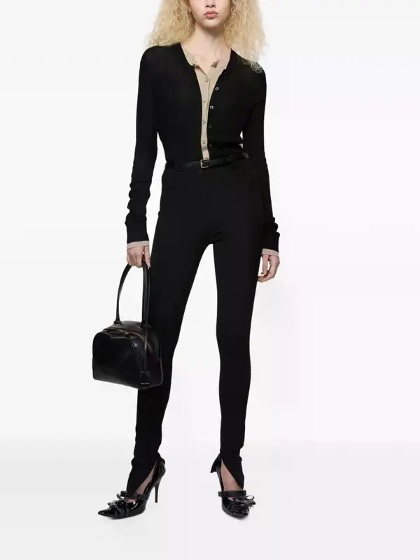 Acne Studios Layered Button-up Cardigan In Fine Silk-wool